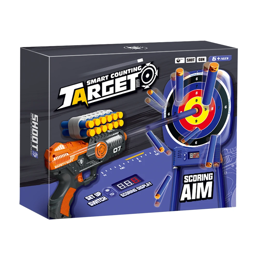 Jinying Smart Electric Counting Score Soft Bullets Gun Toy Shooting ...