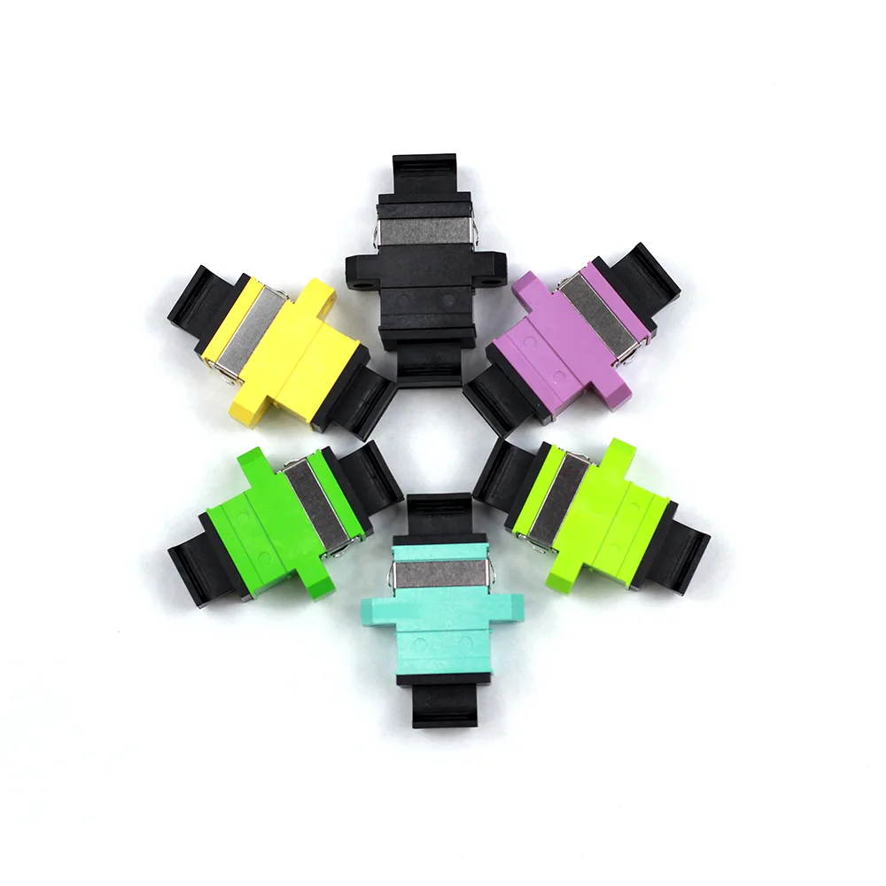 Mpo Mtp Violet Aqua Key Up Down Fiber Optic Adapter Om3 Om4 For Data ...