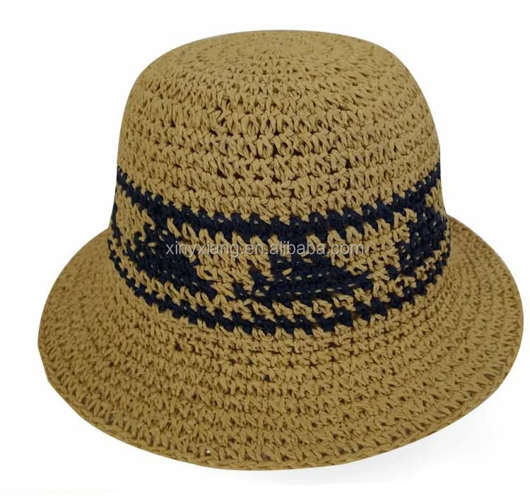Factory Custom Organic Raffia Straw Floppy Planter Hat Sun Hats, Women ...