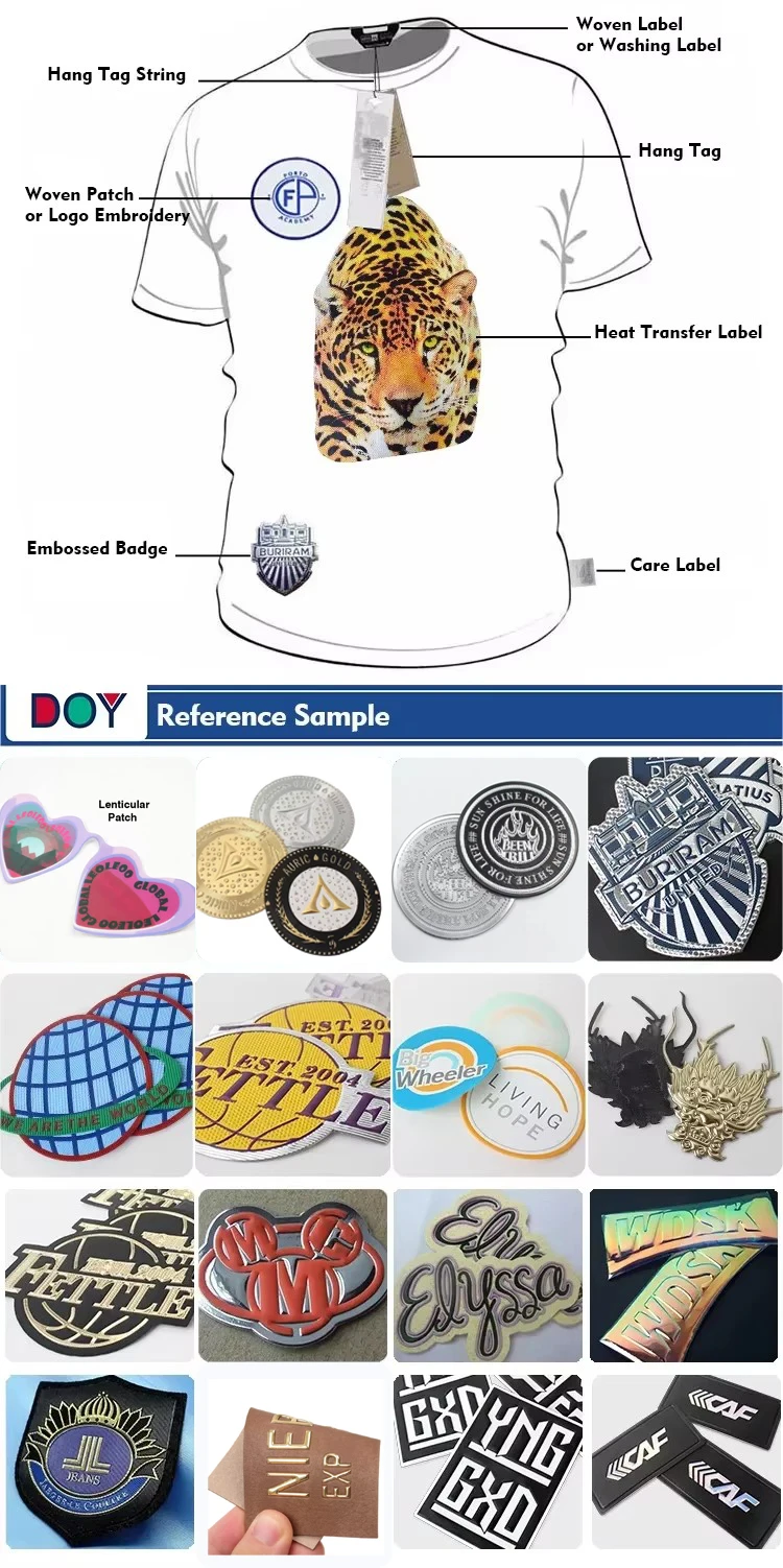 Custom Embossed 3D Logo TPU Labels for Garment - Doylabel