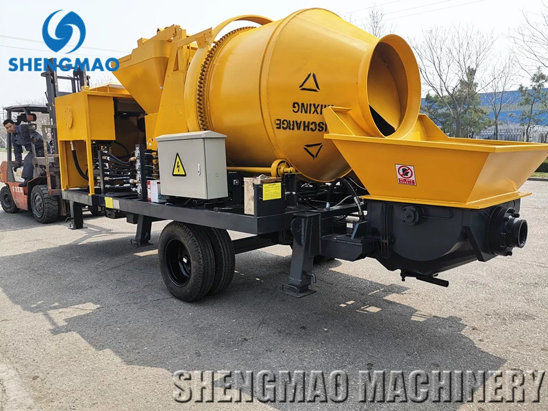 Shengmao Portable Trailer Mounted Diesel Concrete Mixers