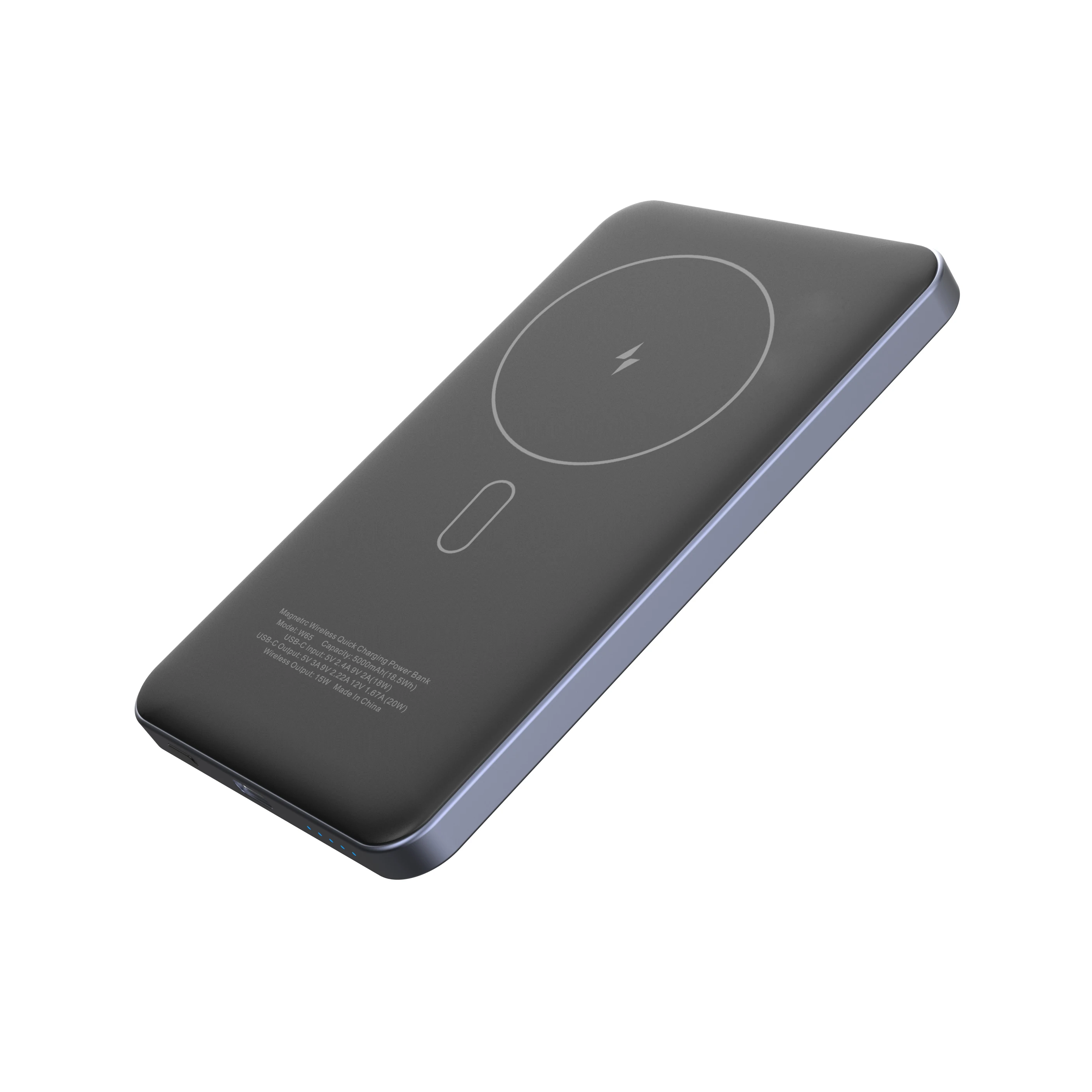 Pd 15w Wireless Fast Charging Magsafeic Power Bank Mini Slim Thin 5000 ...