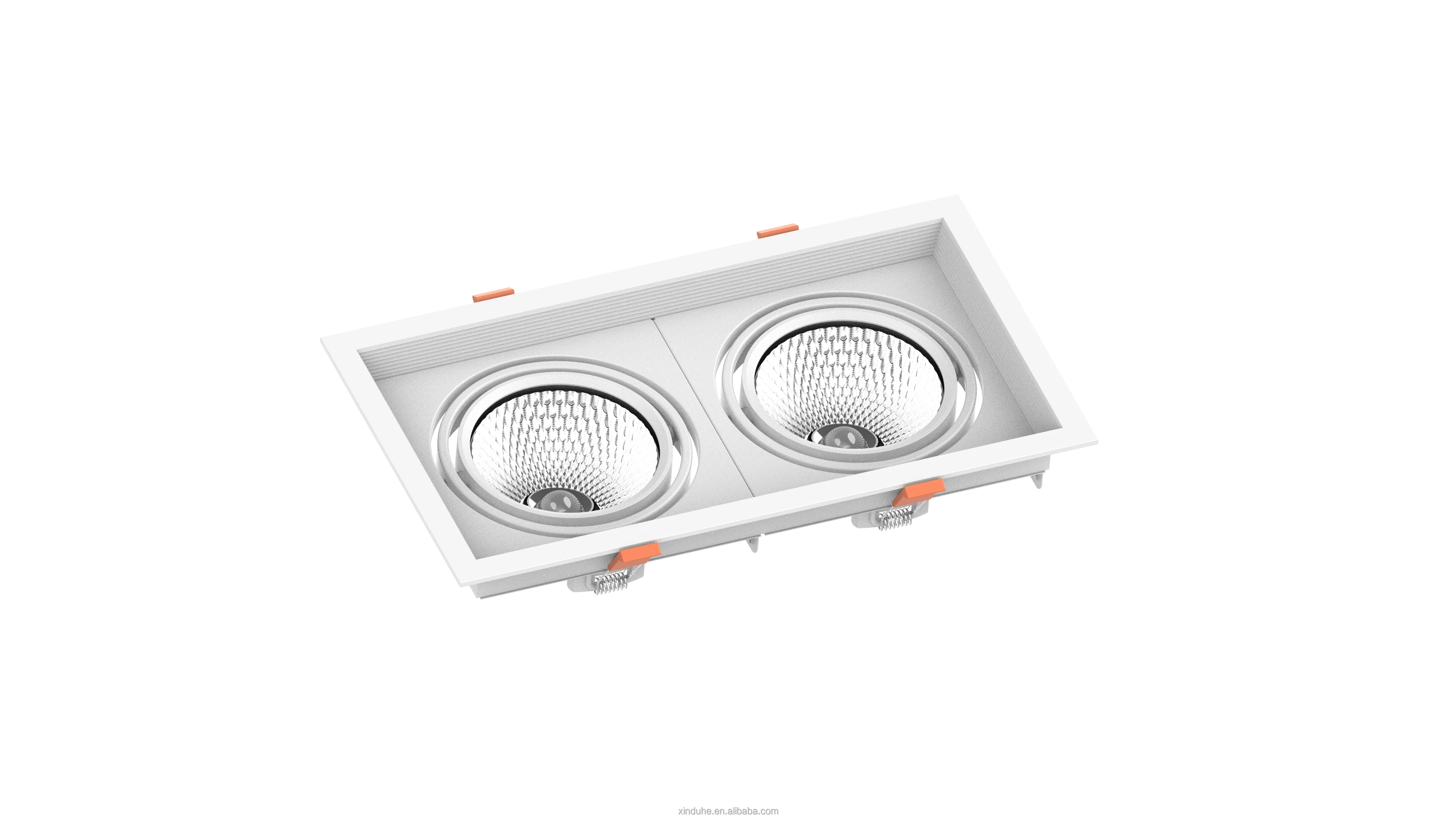 Double Head Rectangular Spot Led Cob 12w*2 /20w*2ceiling Down ...