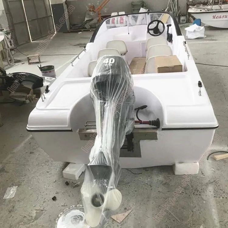 Outdoor Water Sports Speed Fast Boat Outboard Engine Fiberglass Fishing ...