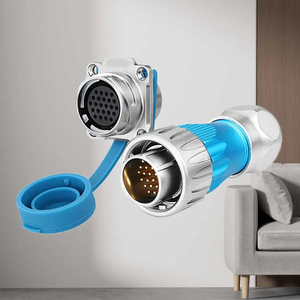 Oswell Waterproof 24 Pin Male Female Connector - Buy 24 Pin Male And ...