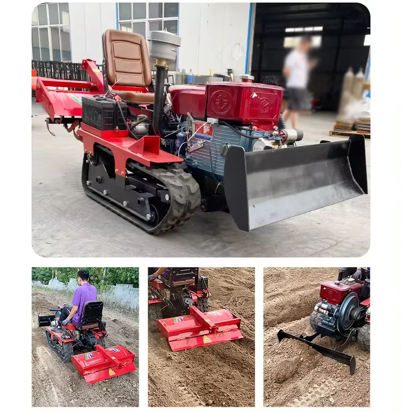 Rotary Hoe Tiller Cultivator Farm Machinery New Multifunctional Mini ...