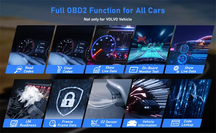 AUTOPHIX 7110 Volvo Full System Diagnostic Tool – OBDII Code Reader for ...