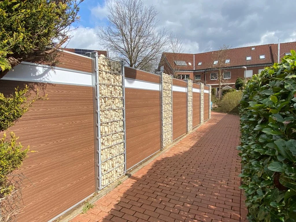 Environmental Friendly Fireproof Composite Wpc Gate Fence Garden Wpc ...