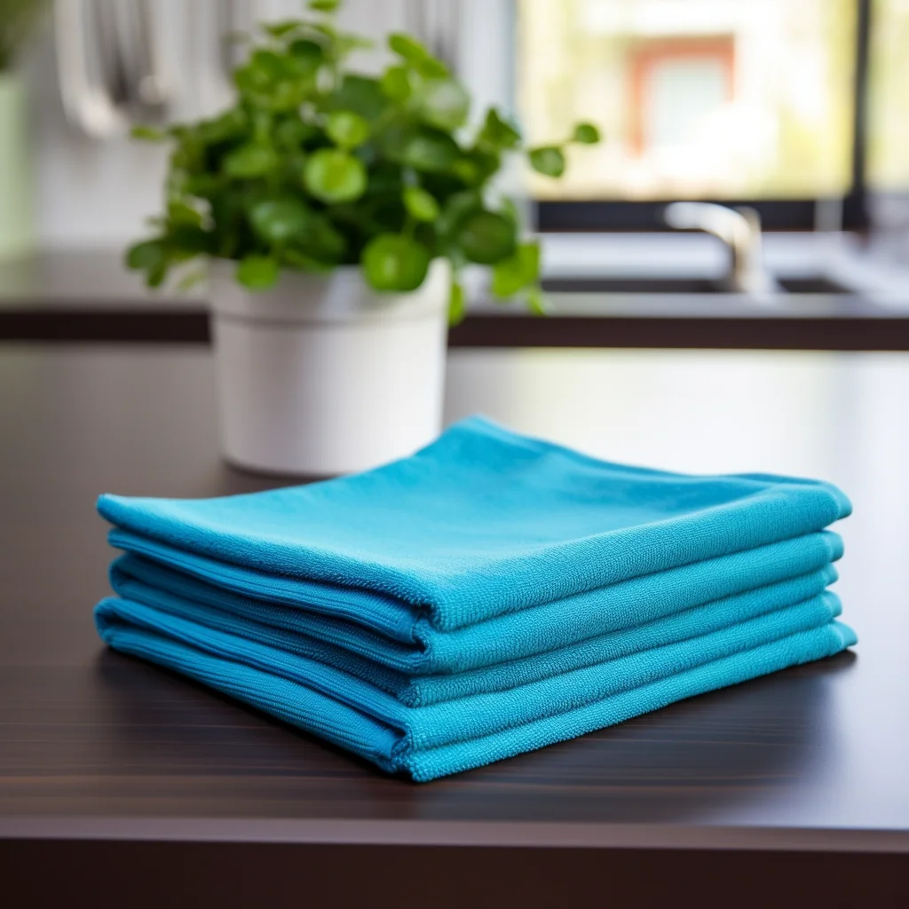 Kitchen Towel Microfiber Microfiber Absorbent Kitchen Dish Cloth Towel ...