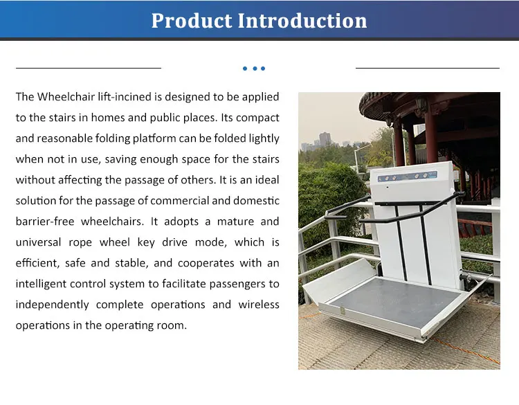 Hydraulic Wheelchair Lift for Home Use - Customized Platform ODM