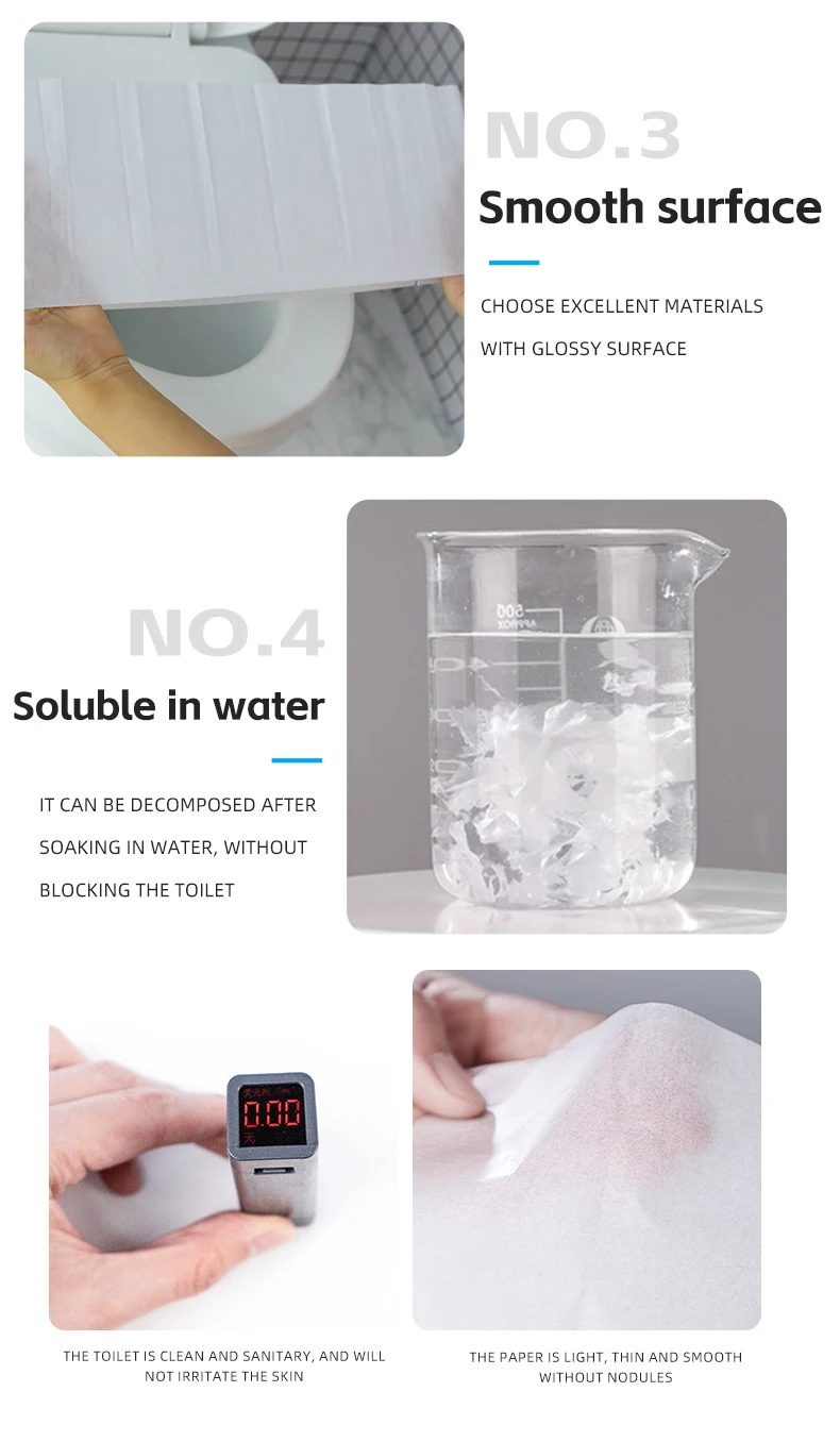 Flushable Stool Sample Collection Sheet - Disposable Toilet Seat Covers