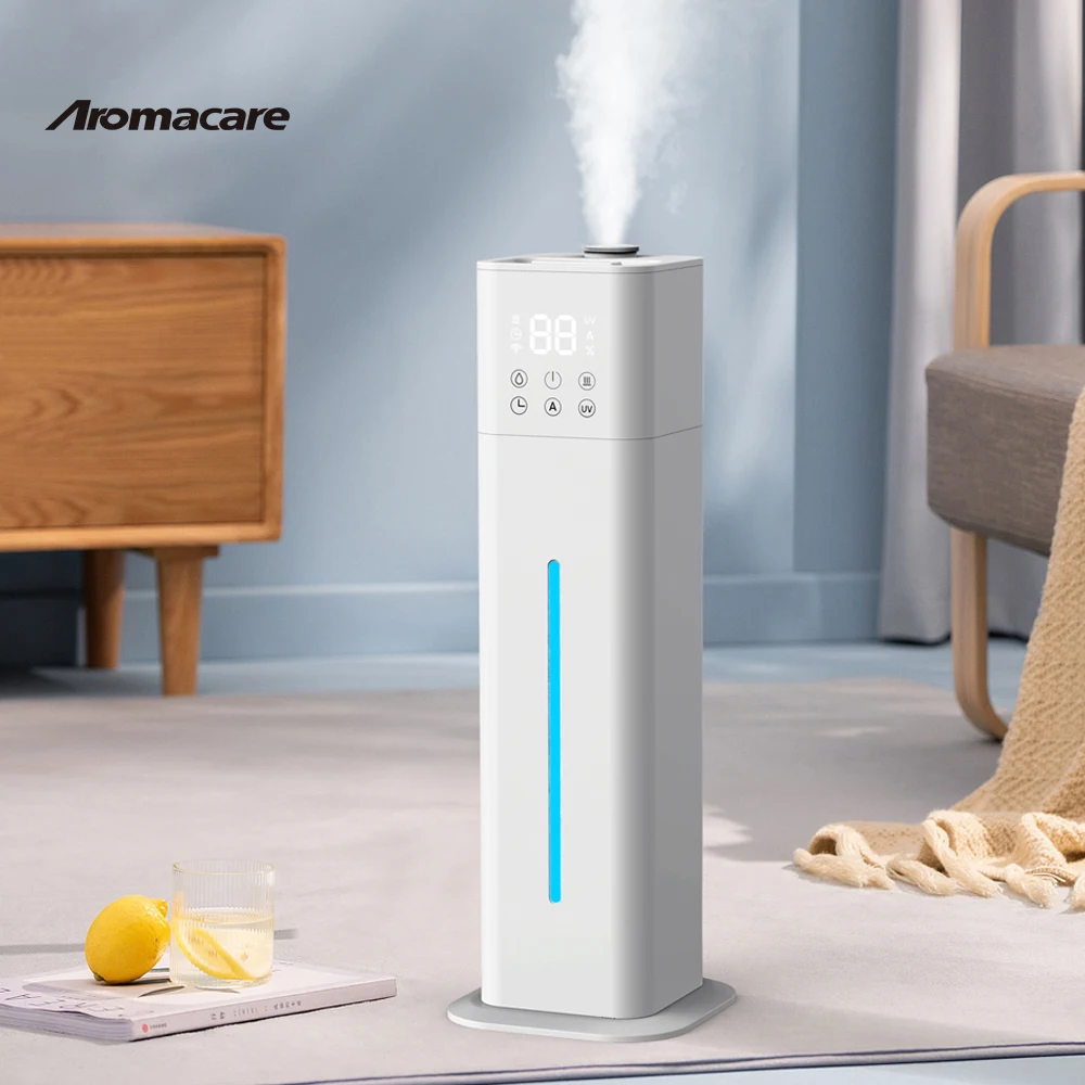 Aromacare Home Plant 10l Floor Standing Warm Mist Large Room Humidifier ...