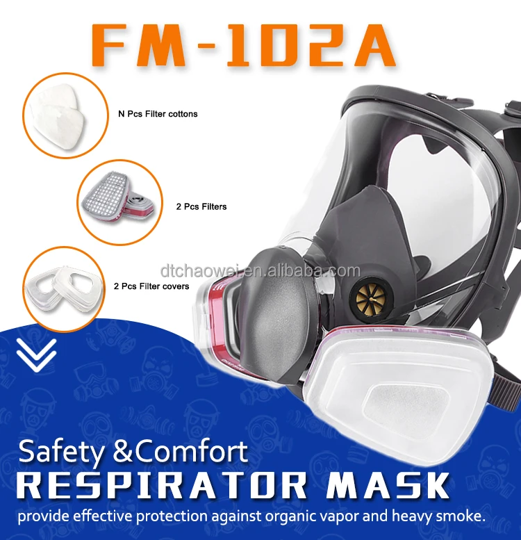 Self-priming Filtering Type Protective Full Face Gas Mask for Coaling ...