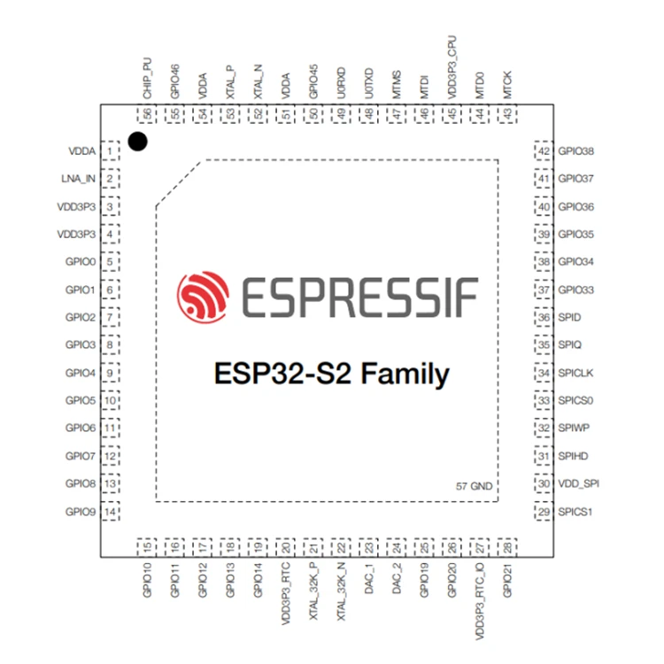 ESP32-S2F Wifi Module - 32-Bit MCU for Iot Applications