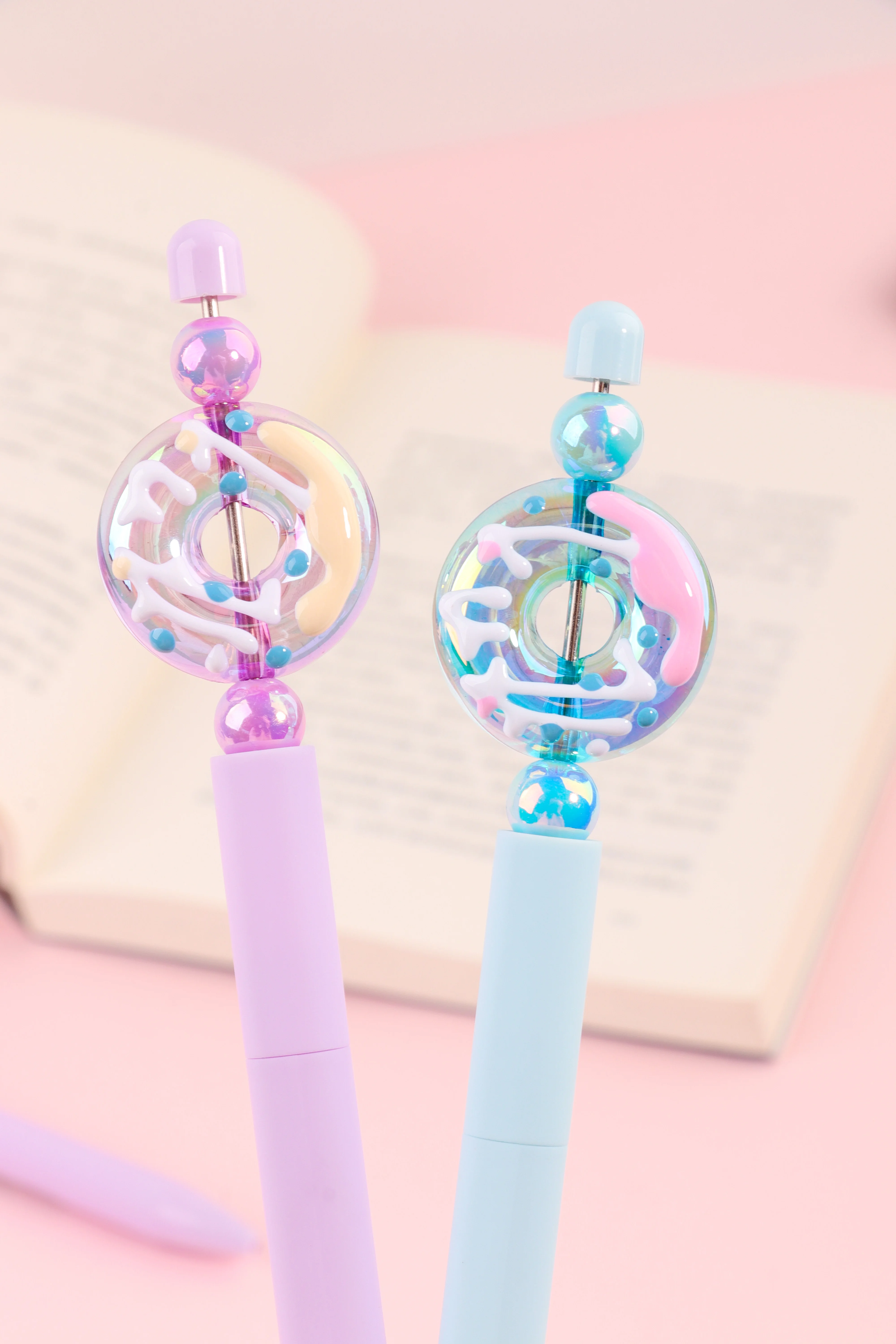 Cute Kawaii Cartoon Skewer B - Crystal Donut Gel Ink Pen