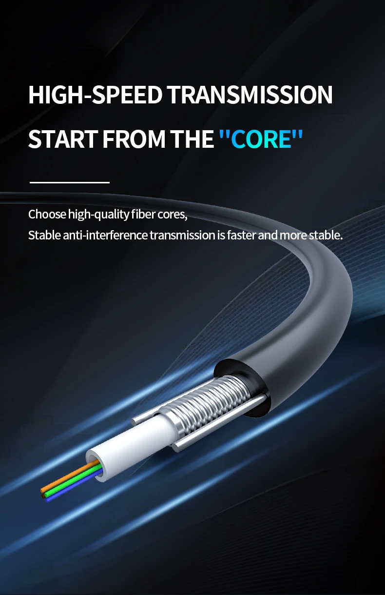 4 Core Single Mode Fiber Optic Cable - Outdoor GYXTW-4B1