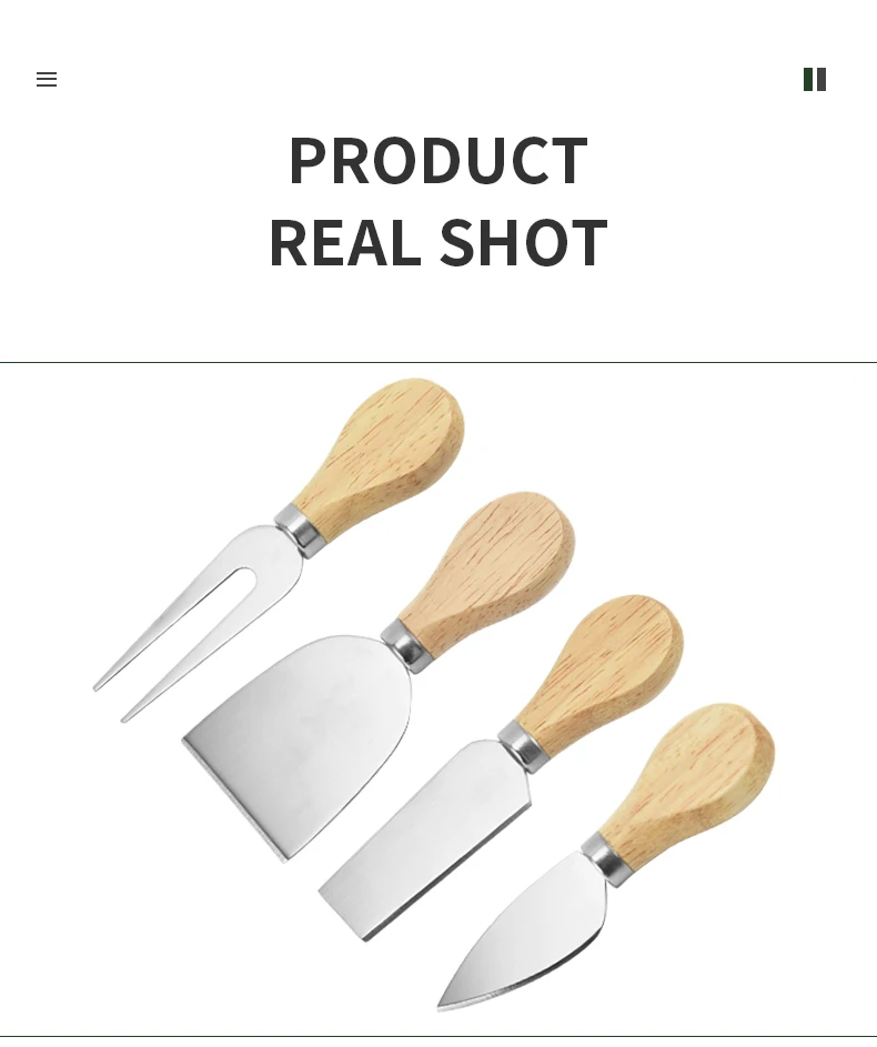 Cheese Knives With Wood Handle Stainless Steel Cheese Slicer Cheese ...