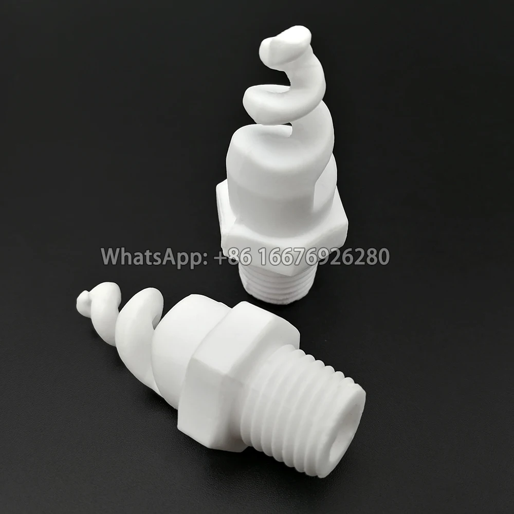 Custom 1/4" Ceramic Spiral Nozzle Widely Operated In Gas Purification ...