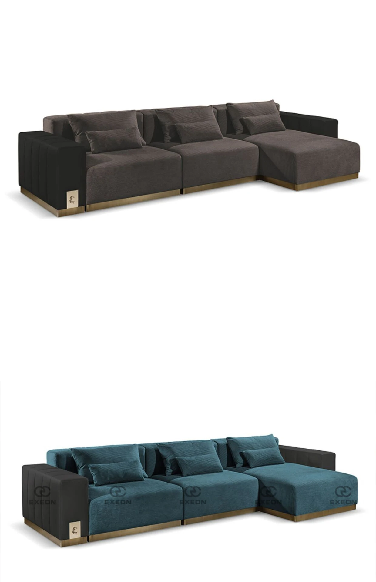 Custom L Shape Living Room Modular Sofa - Luxury & Style