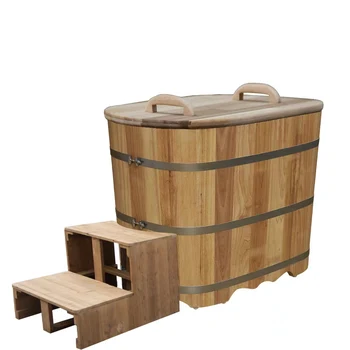 New Design Canadian Cedar Wooden Ice Bath Outdoor Tub Wood And Cover ...