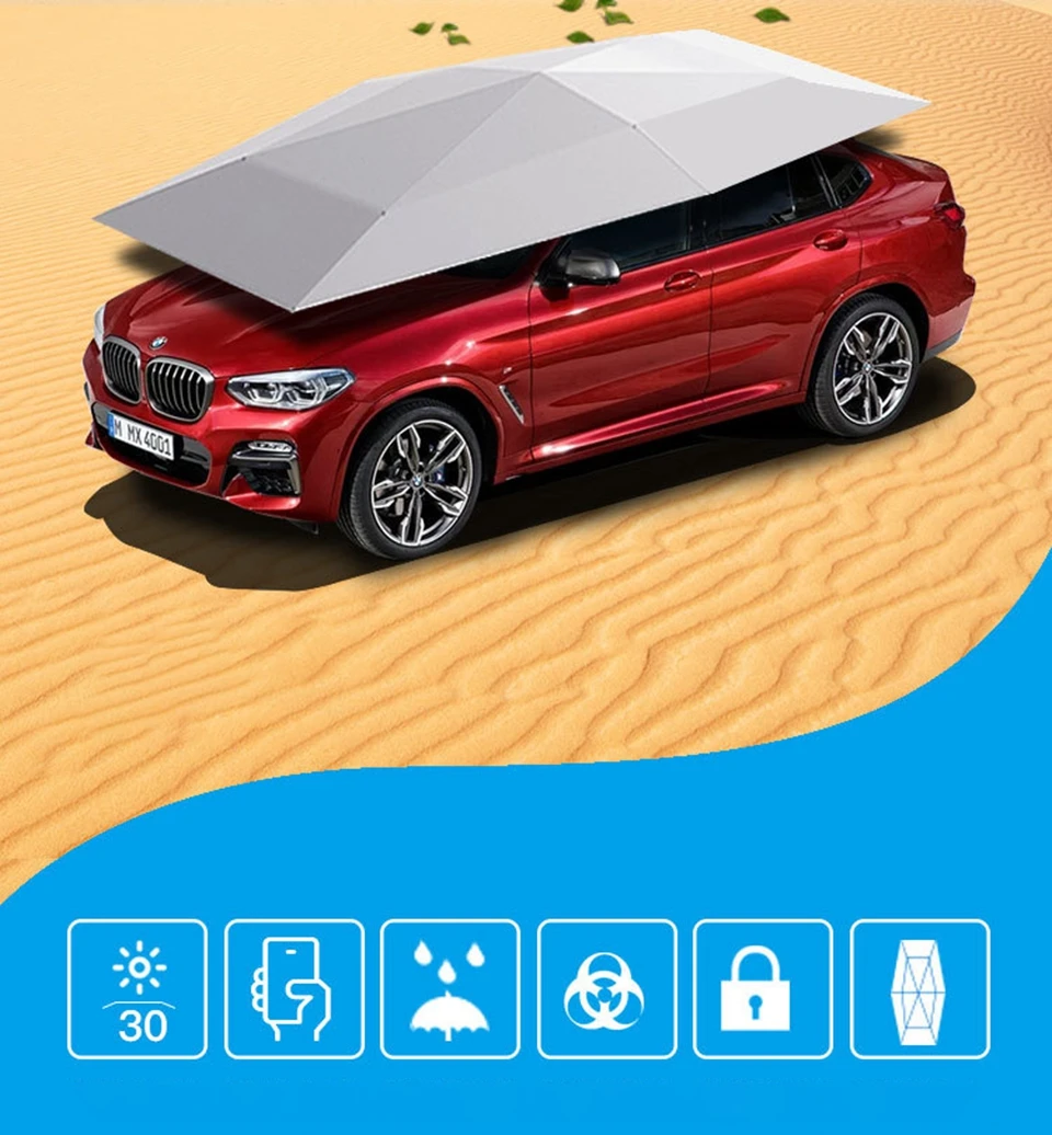 Hot Selling 3.8m Portable Anti-uv Automatic Folding Sun Shade Covering ...