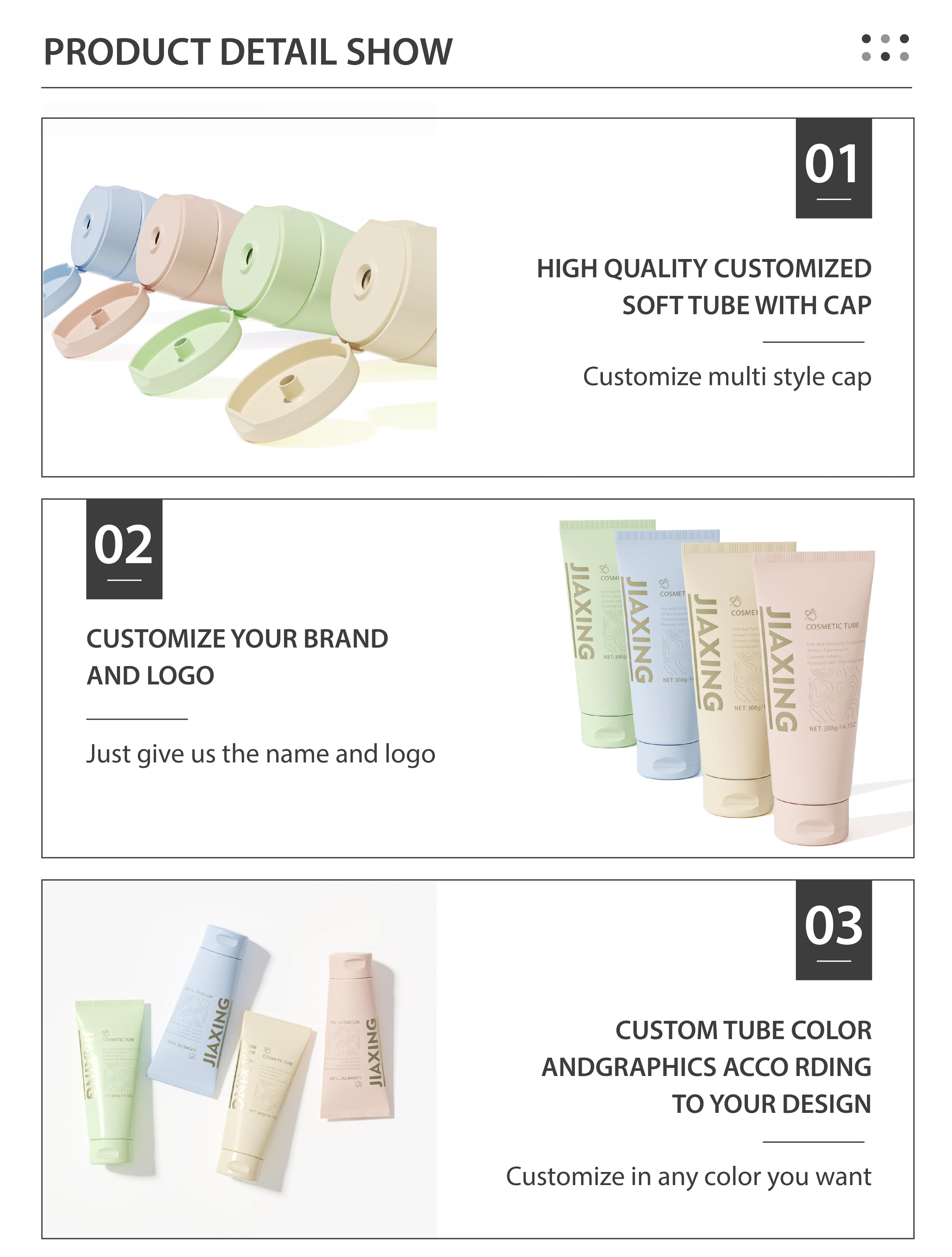 Wholesale Face Wash Facial Cleanser Container Plastic Cosmetic Tube ...