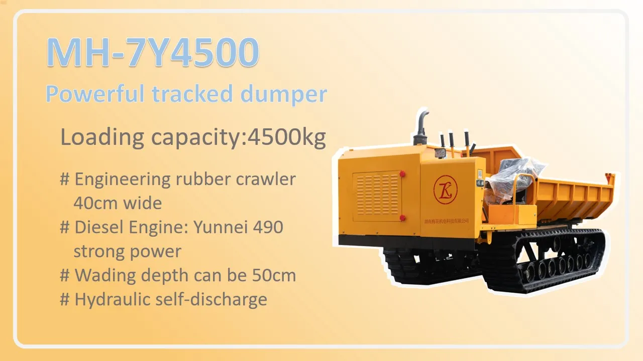 Iso/epa Self Loading Construction Diesel Crawler Tipper Garden Mini ...