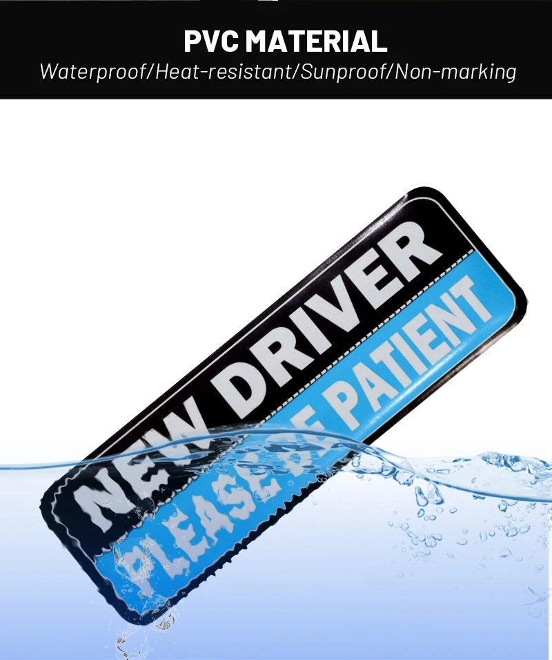 Car Accessories Custom Magnetic Reflective Adsorption Safety Warning ...