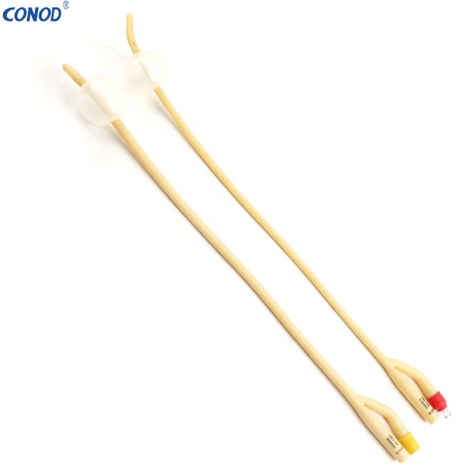 Hospital Latex Foley Ureteral Catheter Smooth 3 Way Or 2 Way Latex Foley Catheter Latex Foley ...