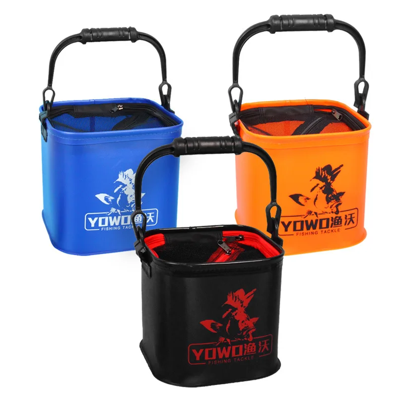 New Design Collapsible Fishing Bait Bucket Portable Multi-Functional ...