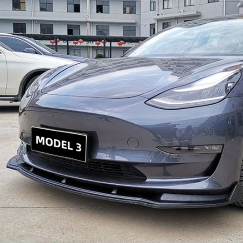 Front Spoiler Fits Tesla Model3 ModelY Sedan 2019 2020 2021 2022 Carbon ...