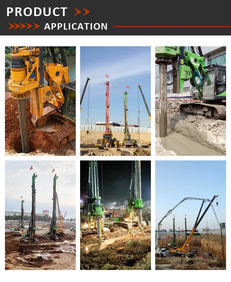 Auger Digger Rotary Drilling Rig Bullet Teeth Portable Multi-purpose ...