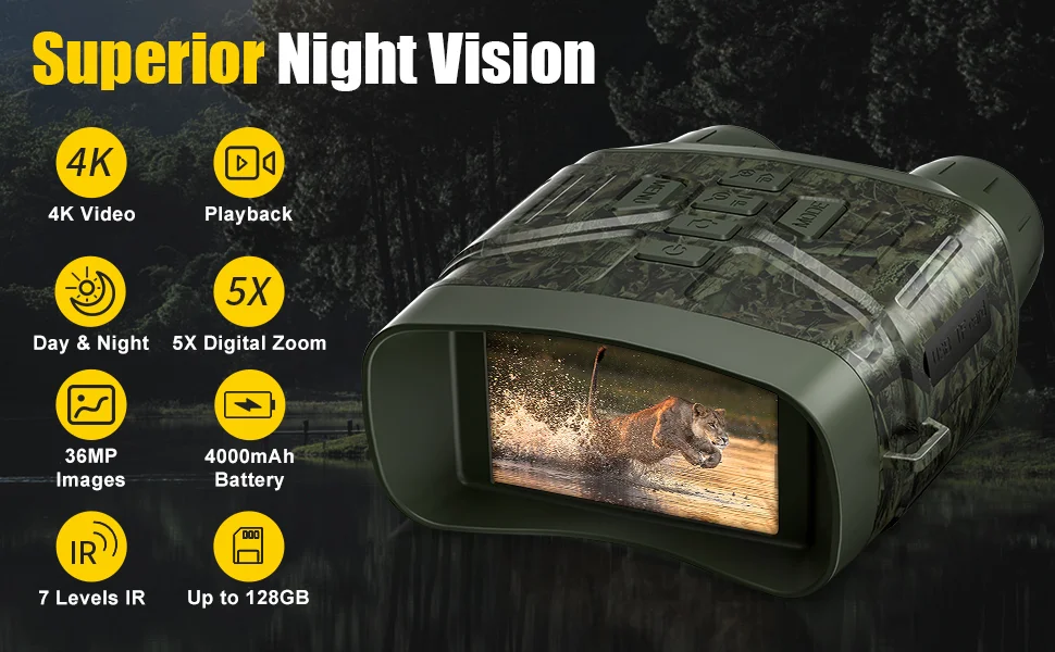 Night Vision Goggles - Enhanced Thermal Hunting Scope