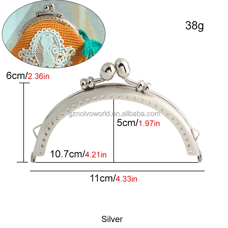 High Quality Aluminum Internal Tubular Bag Frame Closure Hardware Tube ...