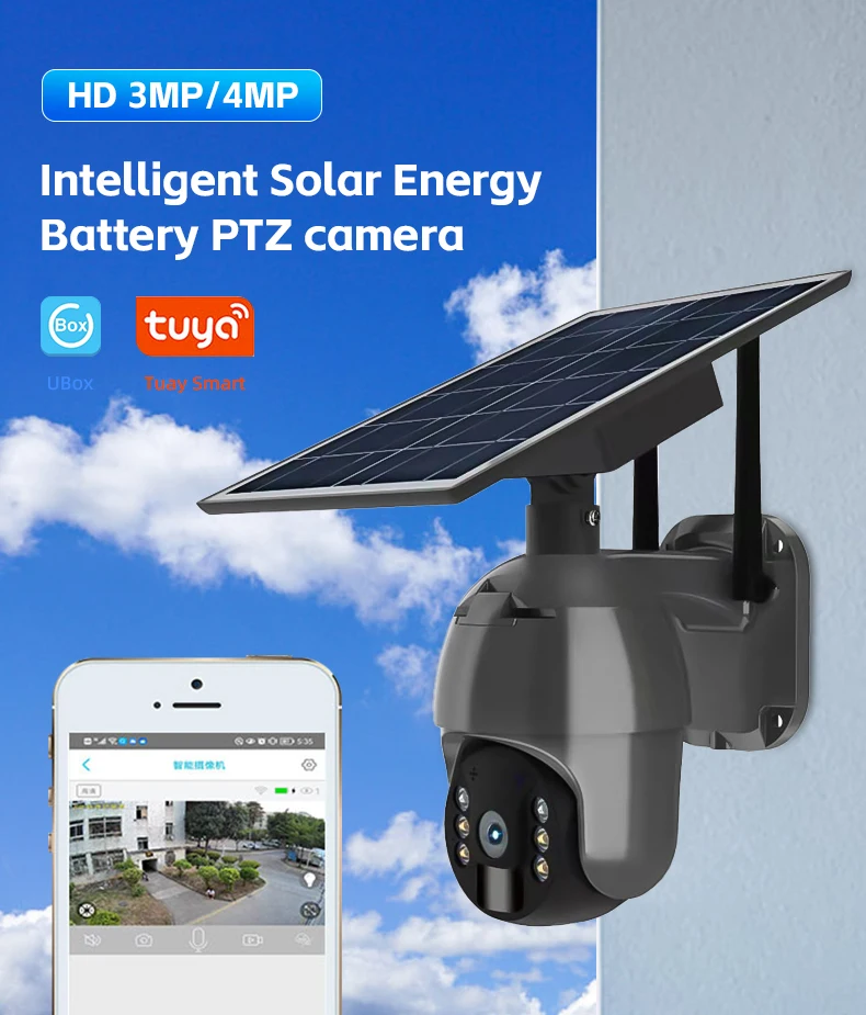High Performance 8w Power Solar Powered 4g Camera Long Distance Wifi ...