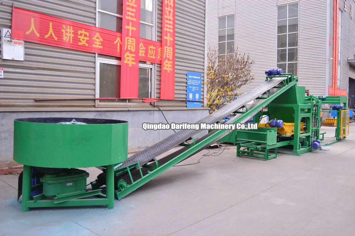 Hydraulic Color Paver CHB Brick Hollow Block Machine With Stacker Price ...