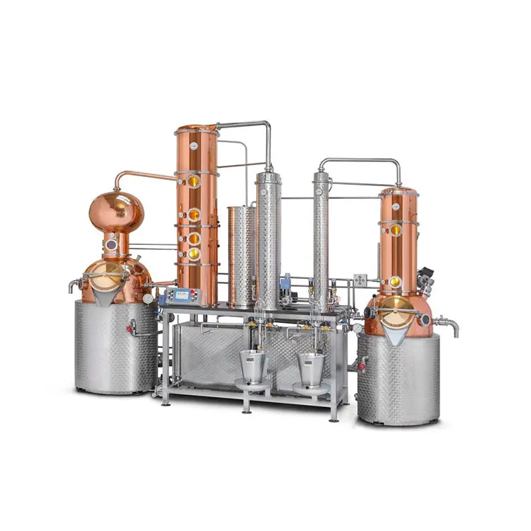 200lt 400lt 500lt 6 Inch Copper Flute Column Still Vodka Acohol ...