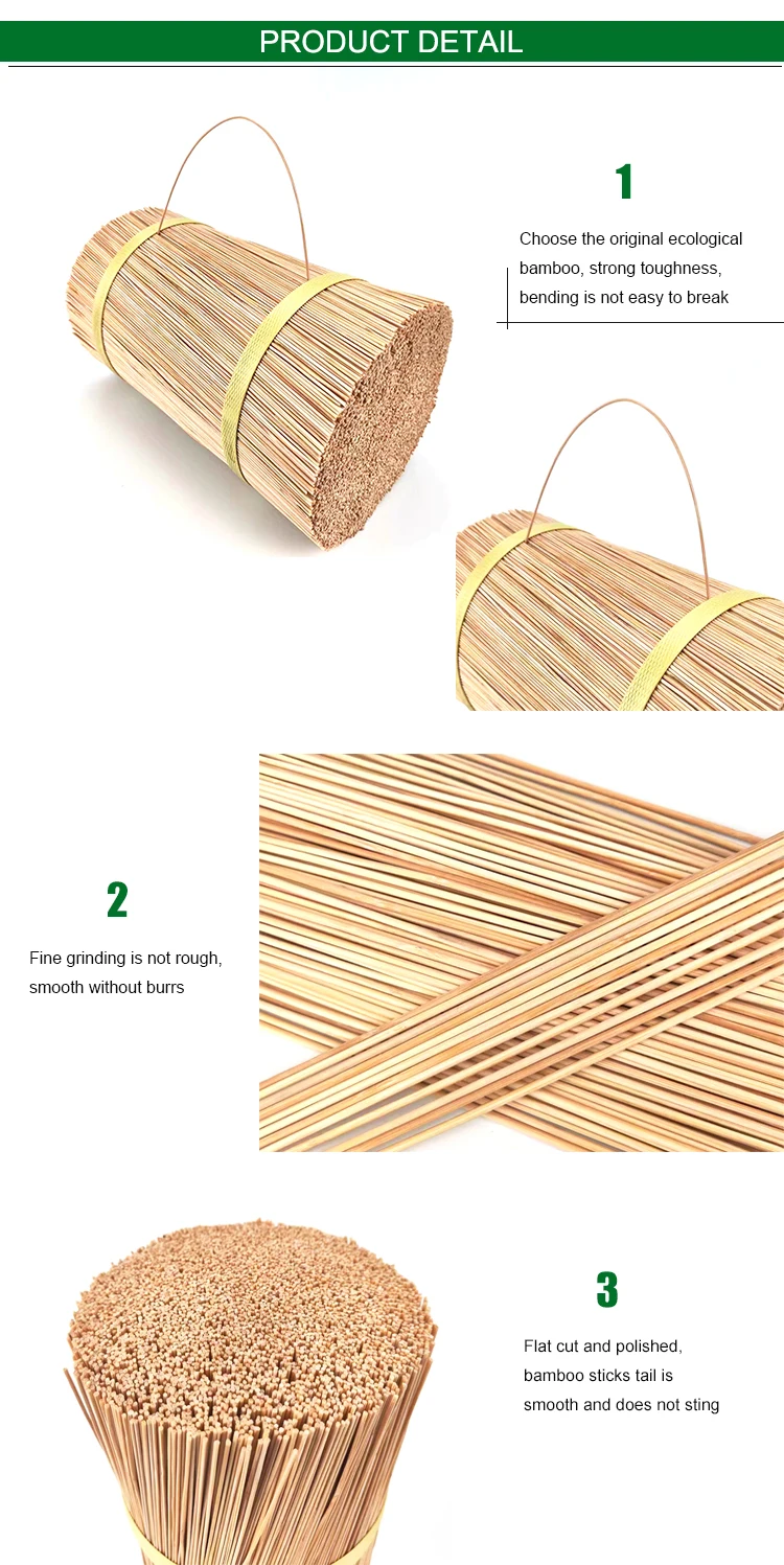 1.3mm Diameter 9inch Length Indian Incense Stick Raw Materials - Buy ...