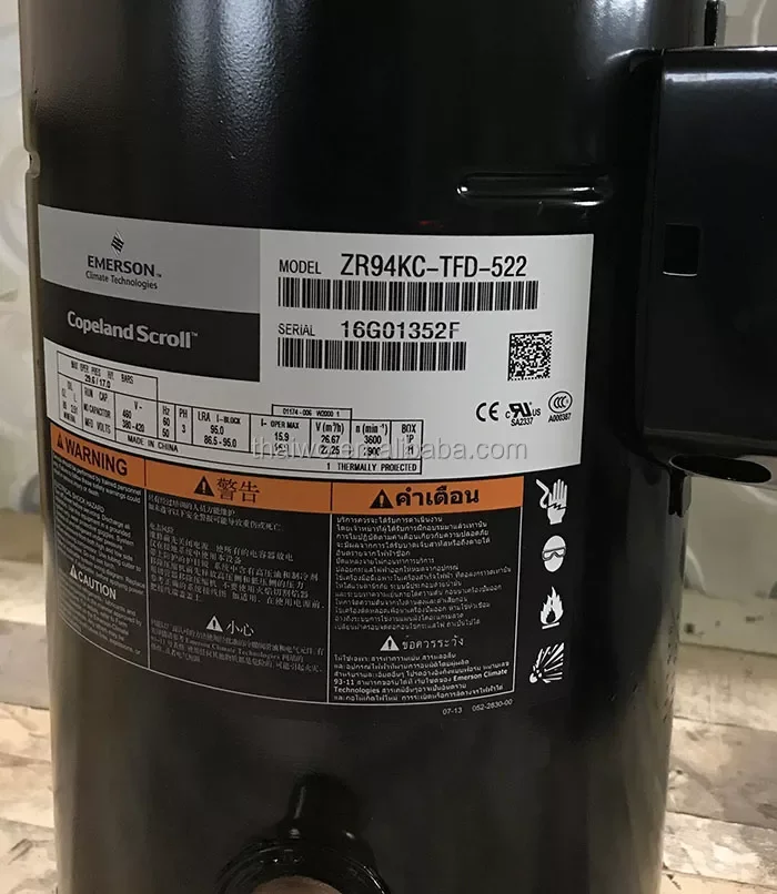 Copeland Air Conditioning Scroll Compressor Copeland 8hp Cold Room ...