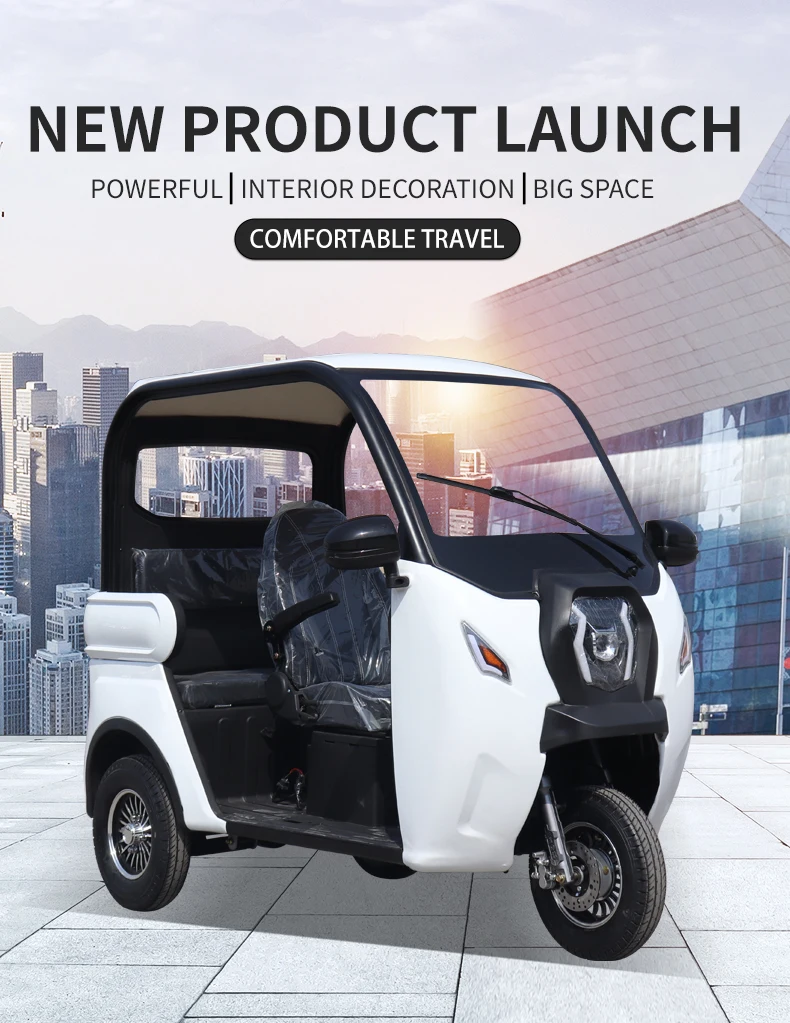 KEYU LEHU 3 Seater Electric Tricycle - Pure Electric Bike
