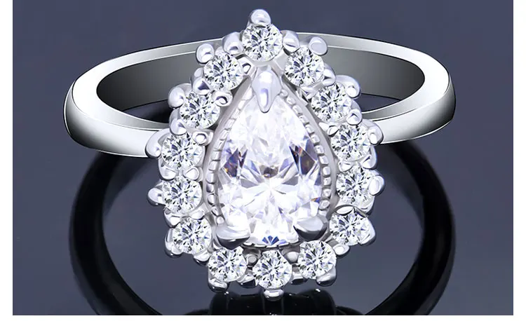 Shop Our Collection of White Gold Plated S925 Silver Rings