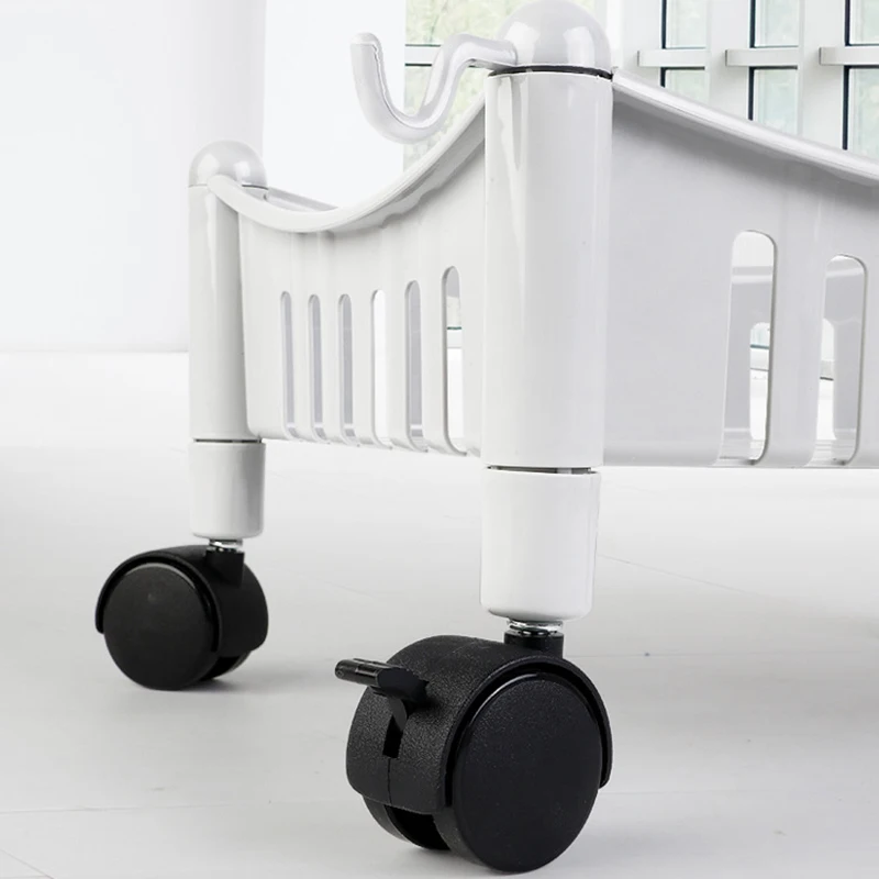 Trolley Shelving Movable Snack Shelving Dorm Floor Shelving Double ...