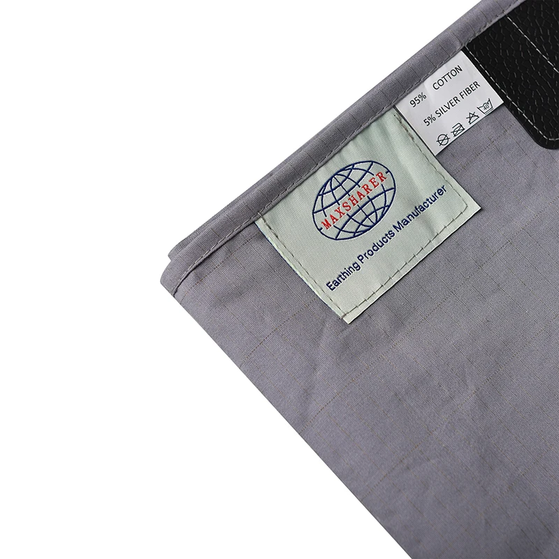 Best Seller Grey Color Earthing Silver Fiber Flat Sheet With Cord - Buy Grey Color Flat Sheet ...