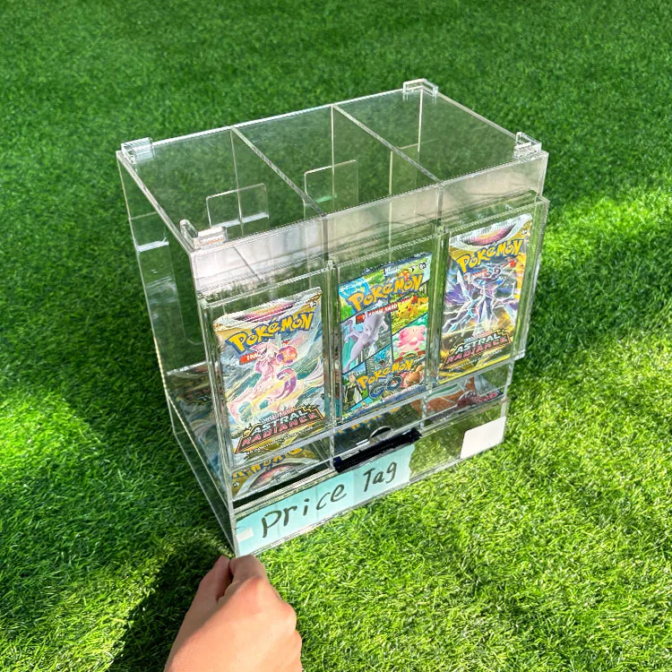 Tcg Custom Logo Wholesale Clear Acrylic 6 Slot Card Booster Pack ...