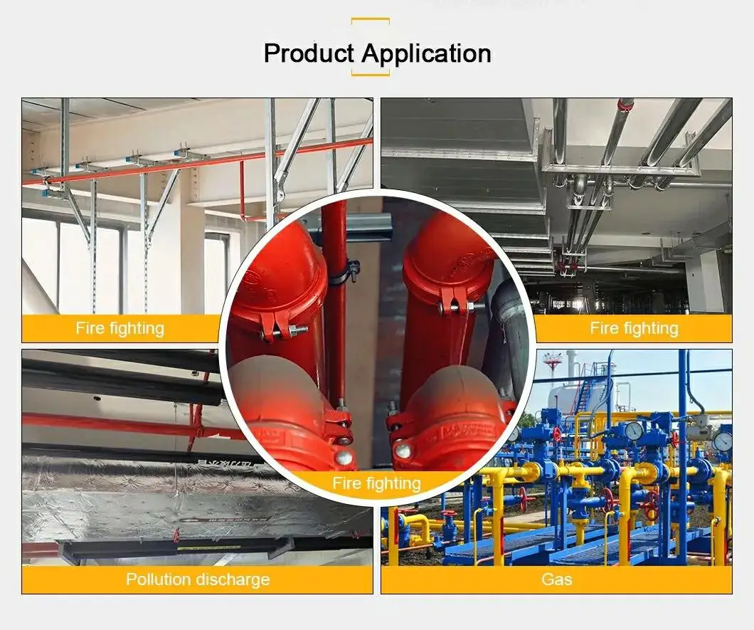 For UL High Quality FM Iron Fire Fighting Pipes Zinc Plated 90 Degree ...