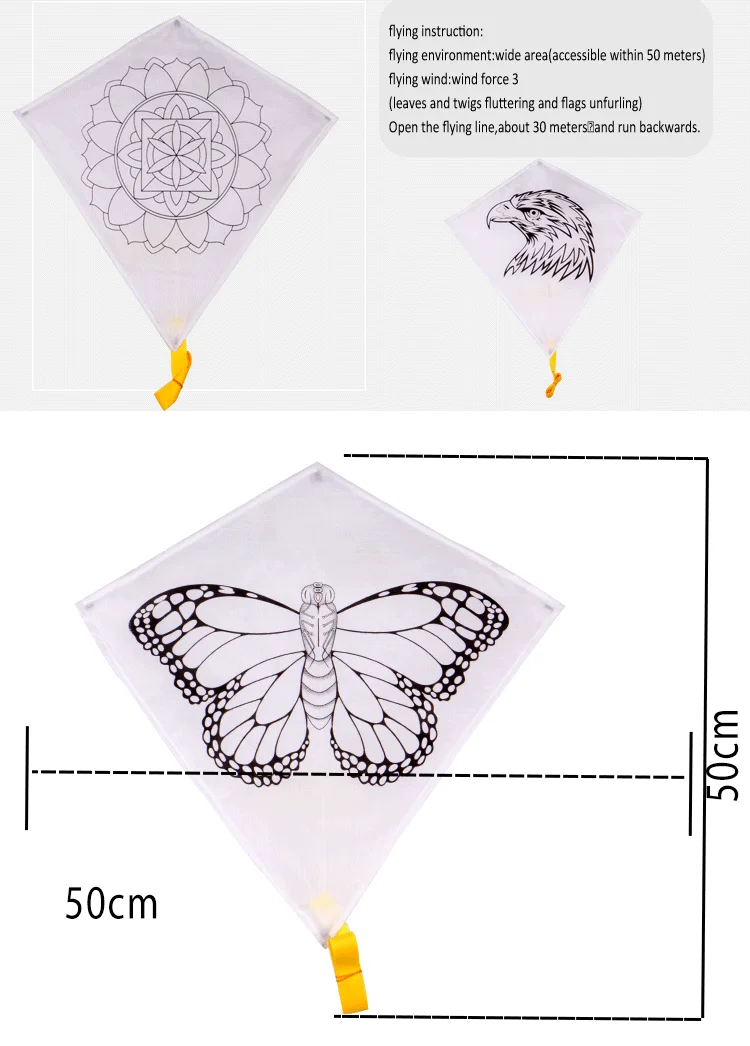 Good Reputation Coloring Kite Diamond Kites Diy Kite - Buy Coloring ...