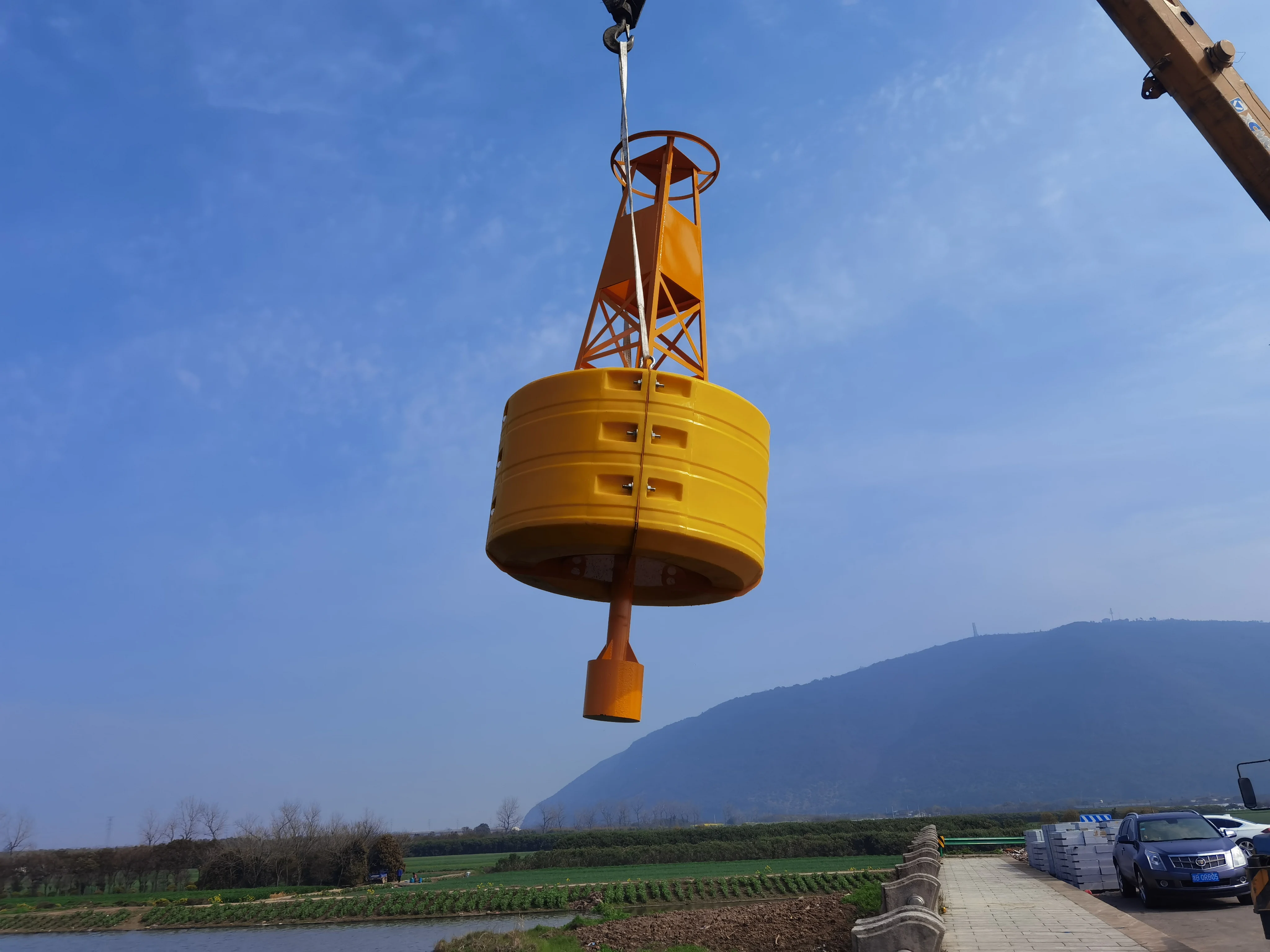 Marine Plastic Navigation Buoy With Warning Light Plastic Float - Buy ...