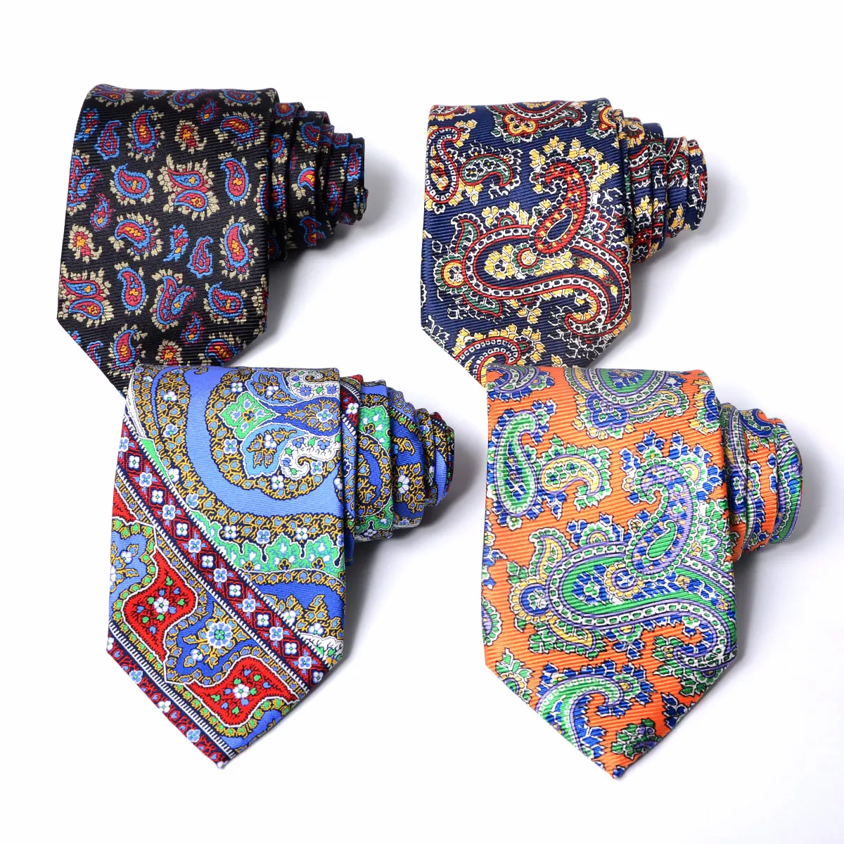 2026 New Fashion Paisley Italian Design Neckties Custom Screen Printing ...