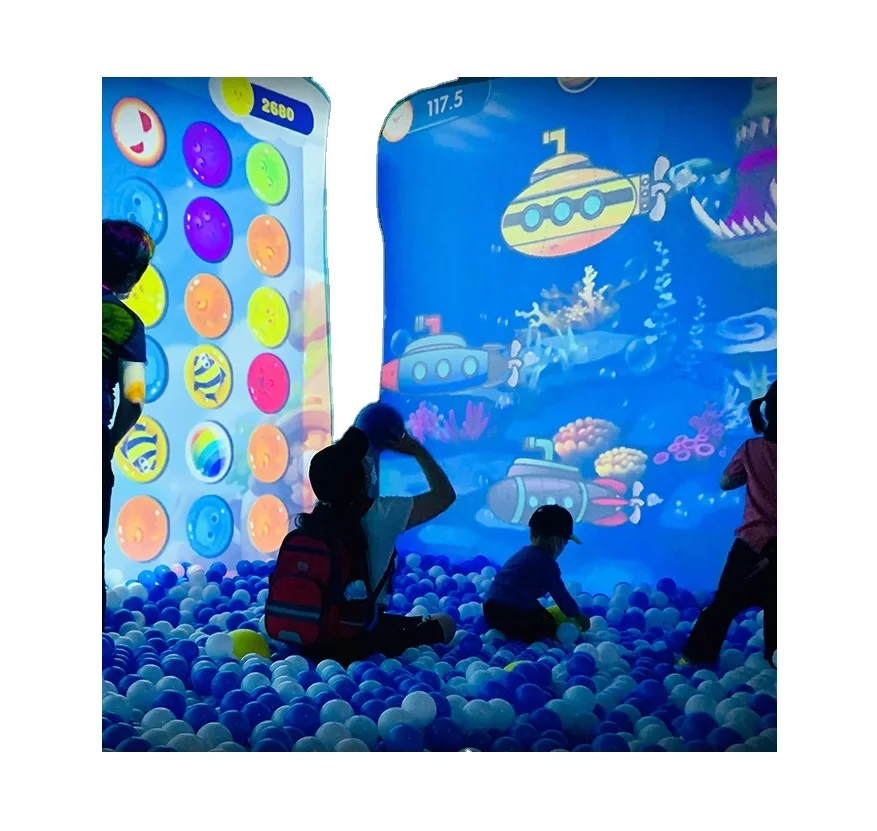 Indoor Playground 60fps Laser Sensor Ball Wall Interactive Projection ...