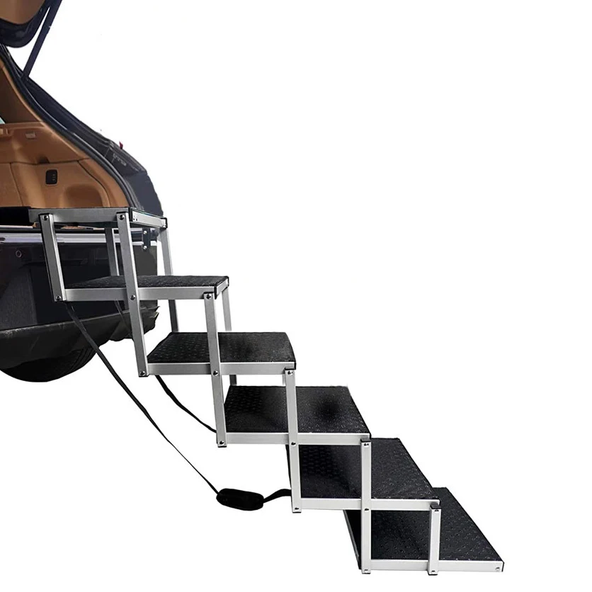 5 Step Dog Car Steps Stairs Foldable Portable Auto Large Dog Steps For ...